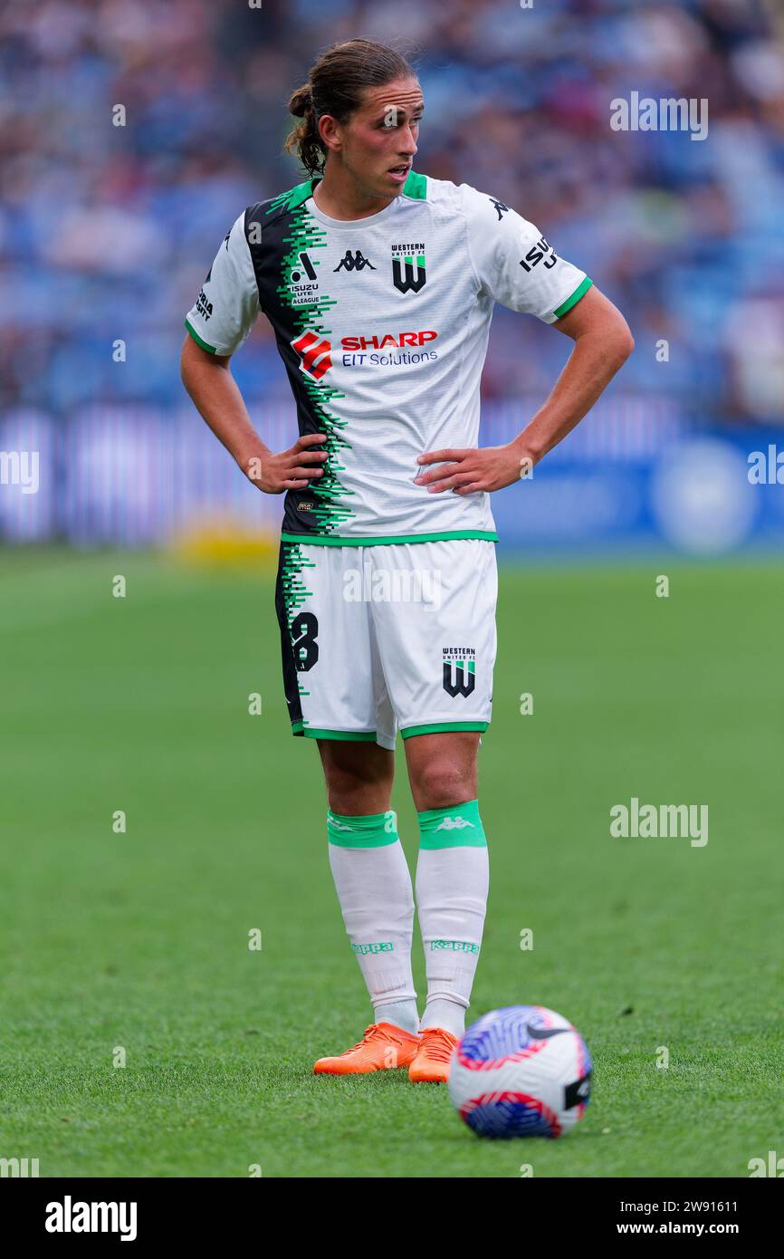 Sydney, Australia. 23rd Dec, 2023. Lachlan Wales of Western United ...