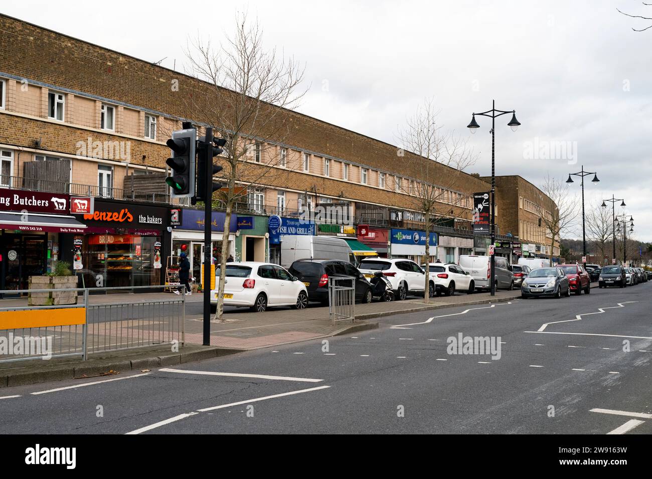 General view of Manford Way, Chigwell, Essex, after a woman and two ...