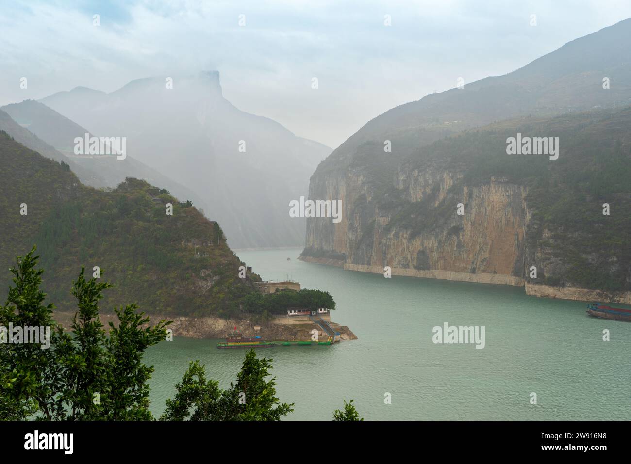View of the Three Gorges of the Yangtze River from Baidicheng ...