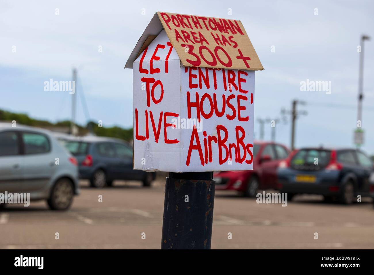 Housing protest in Hayle, Cornwall against Second Homes Air BNB's Stock ...