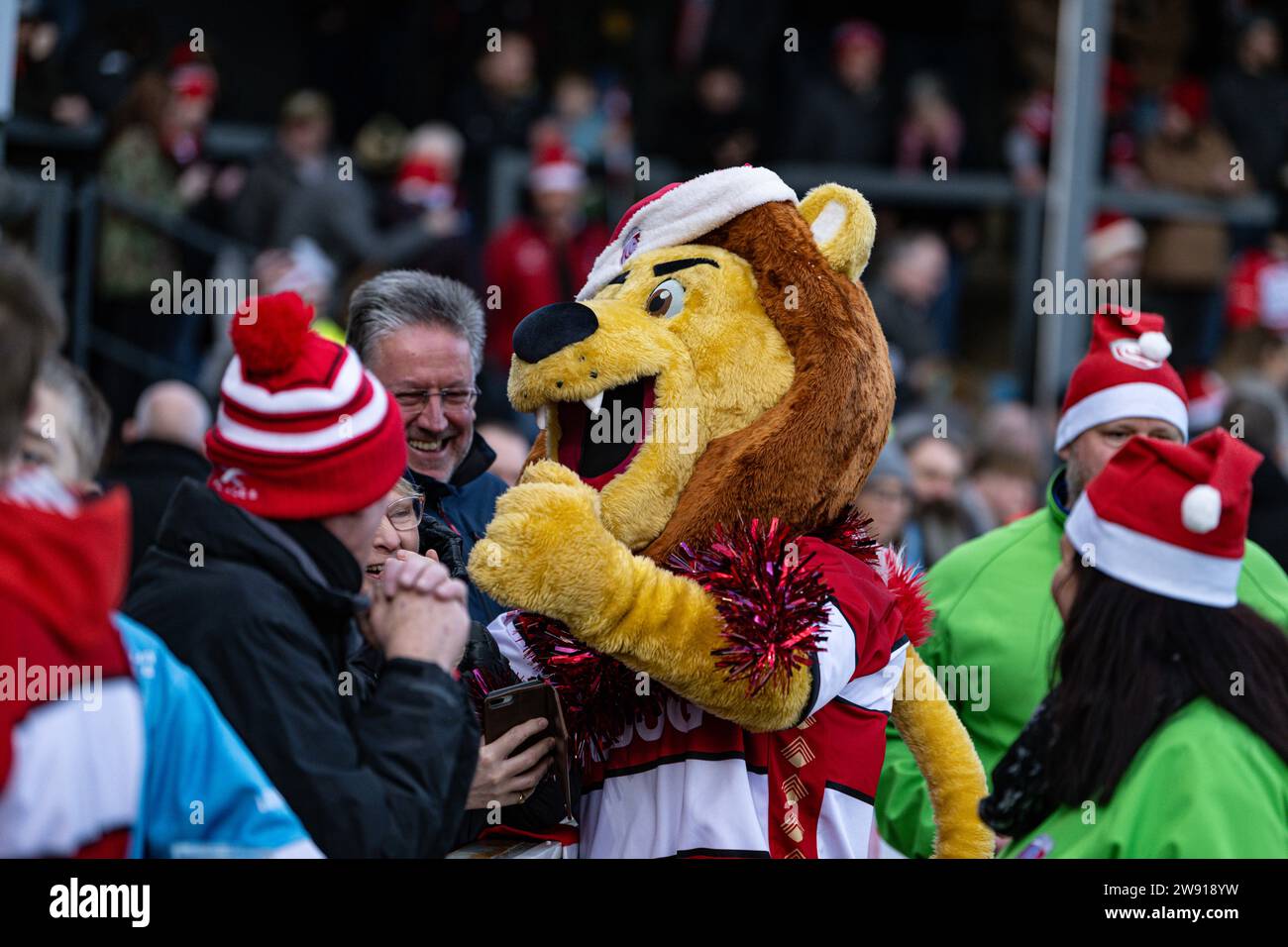 Kingsholm Stadium, Gloucester, Gloucestershire, UK. 23rd Dec, 2023. Gallagher Premiership Rugby ...