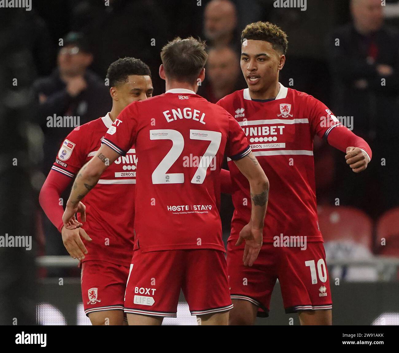 Middlesbrough's Morgan Rogers celebrates scoring their side's first ...