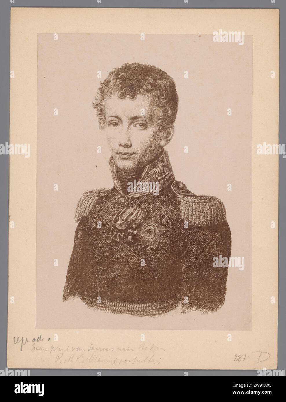 Photo production of print with a portrait of a man, possibly Prince ...