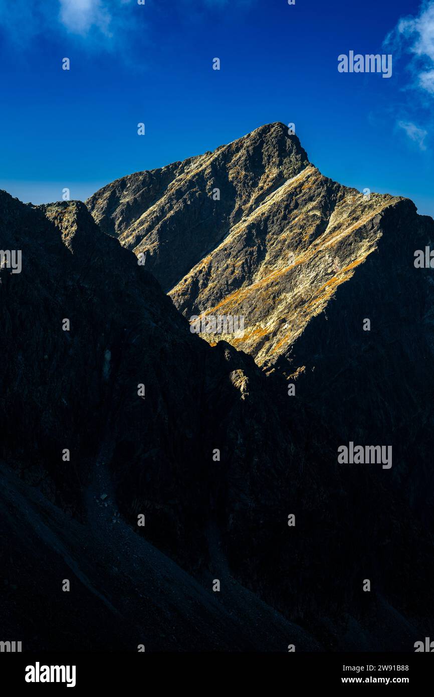 The mount Krivan. Autumn landscape of the High Tatras. One of the most ...
