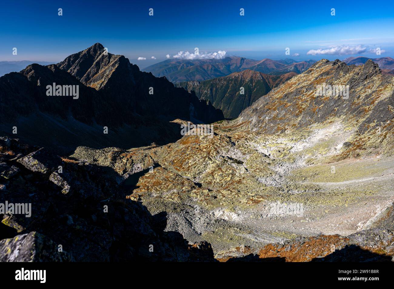 The mount Krivan. Autumn landscape of the High Tatras. One of the most ...