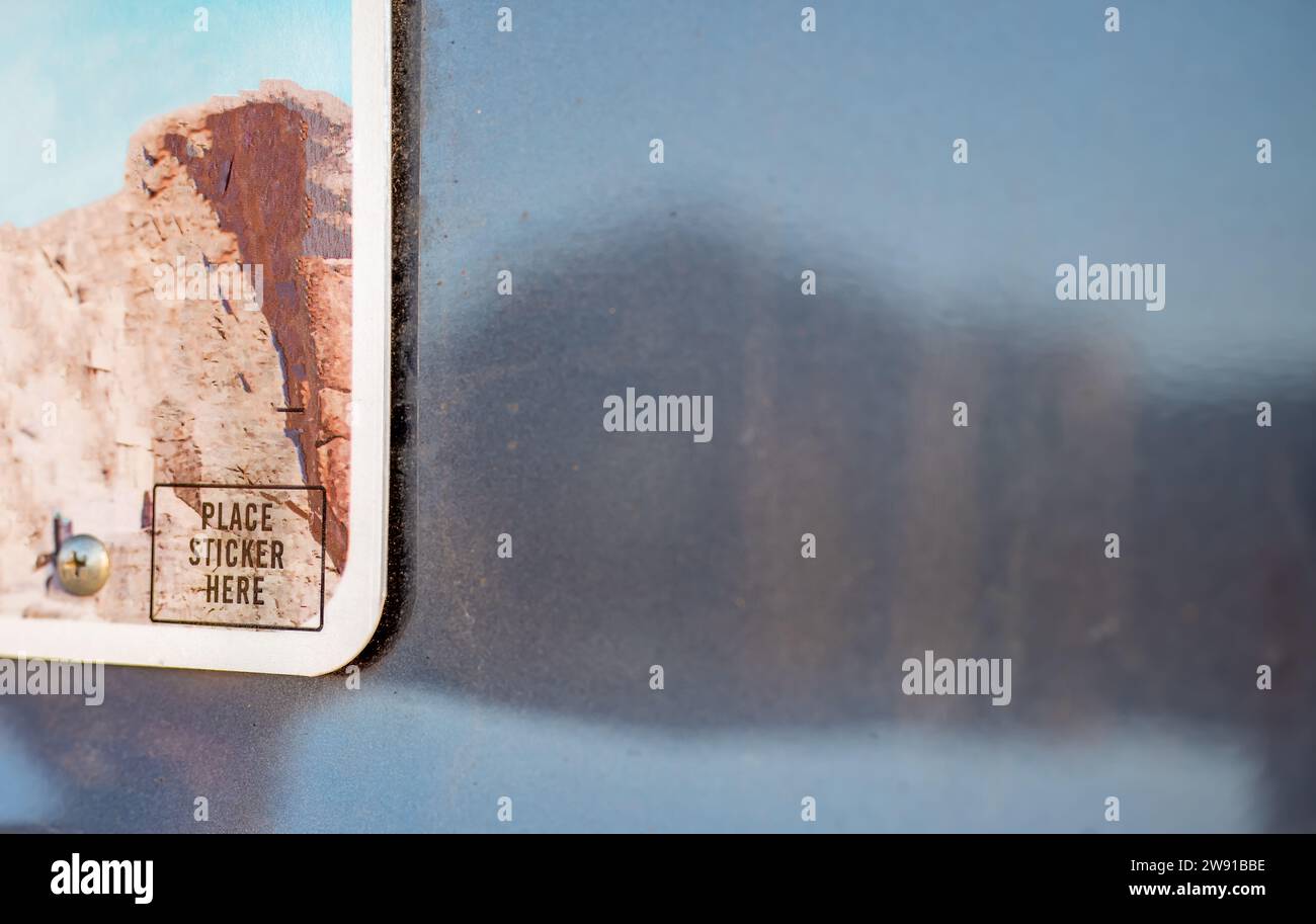 Vehicle registration sticker hi-res stock photography and images - Alamy