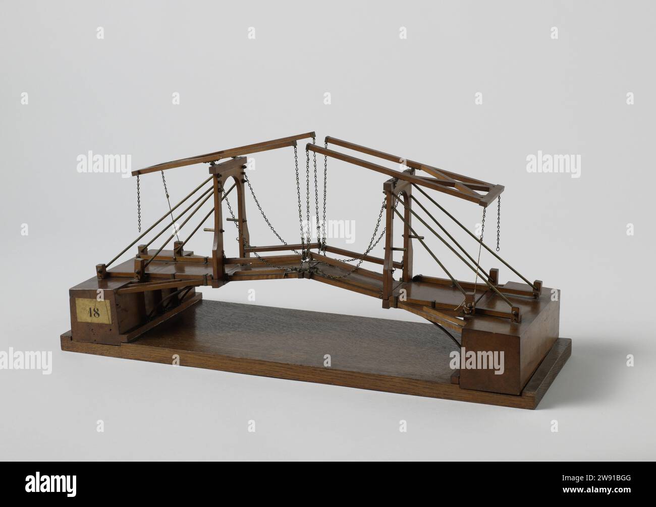 Model of A Drawbridge, Rijkswerf Rotterdam (Possibly), c. 1850 ...