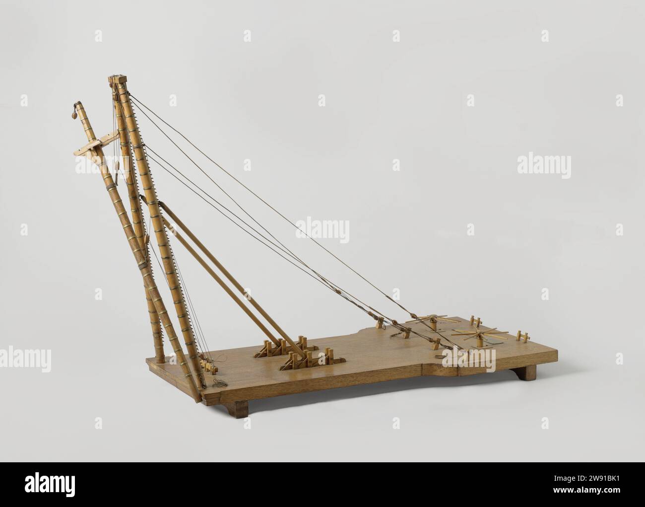 Model of a Masting Sheer, Rijkswerf Rotterdam, c. 1818 demonstration ...