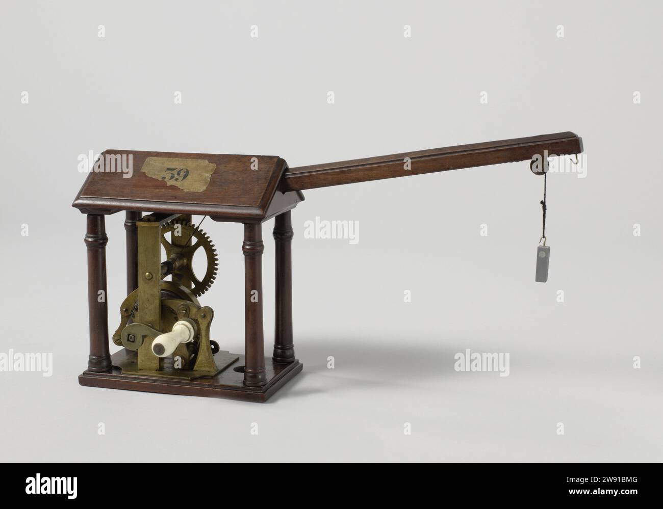 Model of a Crane, anonymous, c. 1750 - c. 1807 demonstration model ...