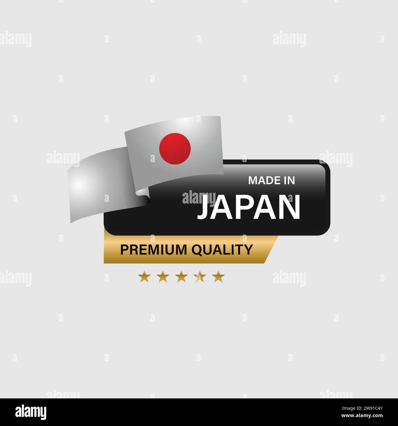 Vector label made in japan hi-res stock photography and images - Alamy
