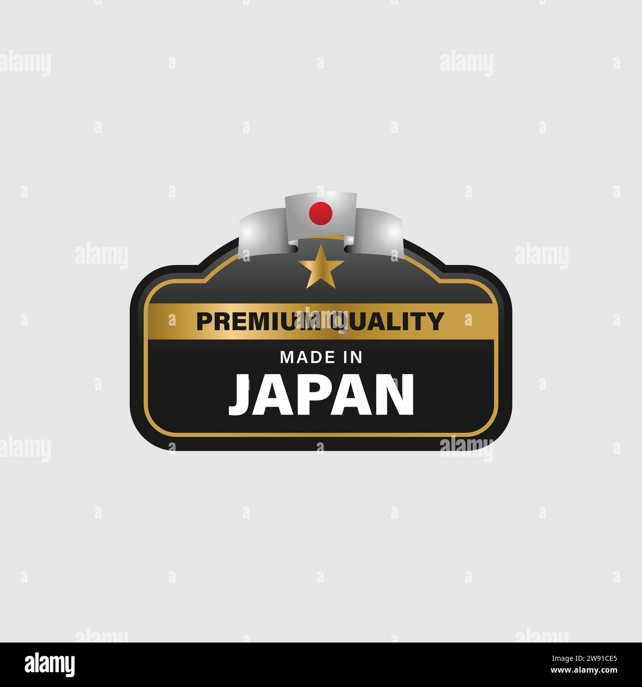 Made in japan product label and logo template Stock Vector Image & Art ...