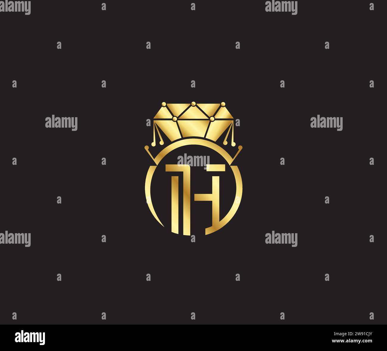 H diamond logo hi-res stock photography and images - Alamy
