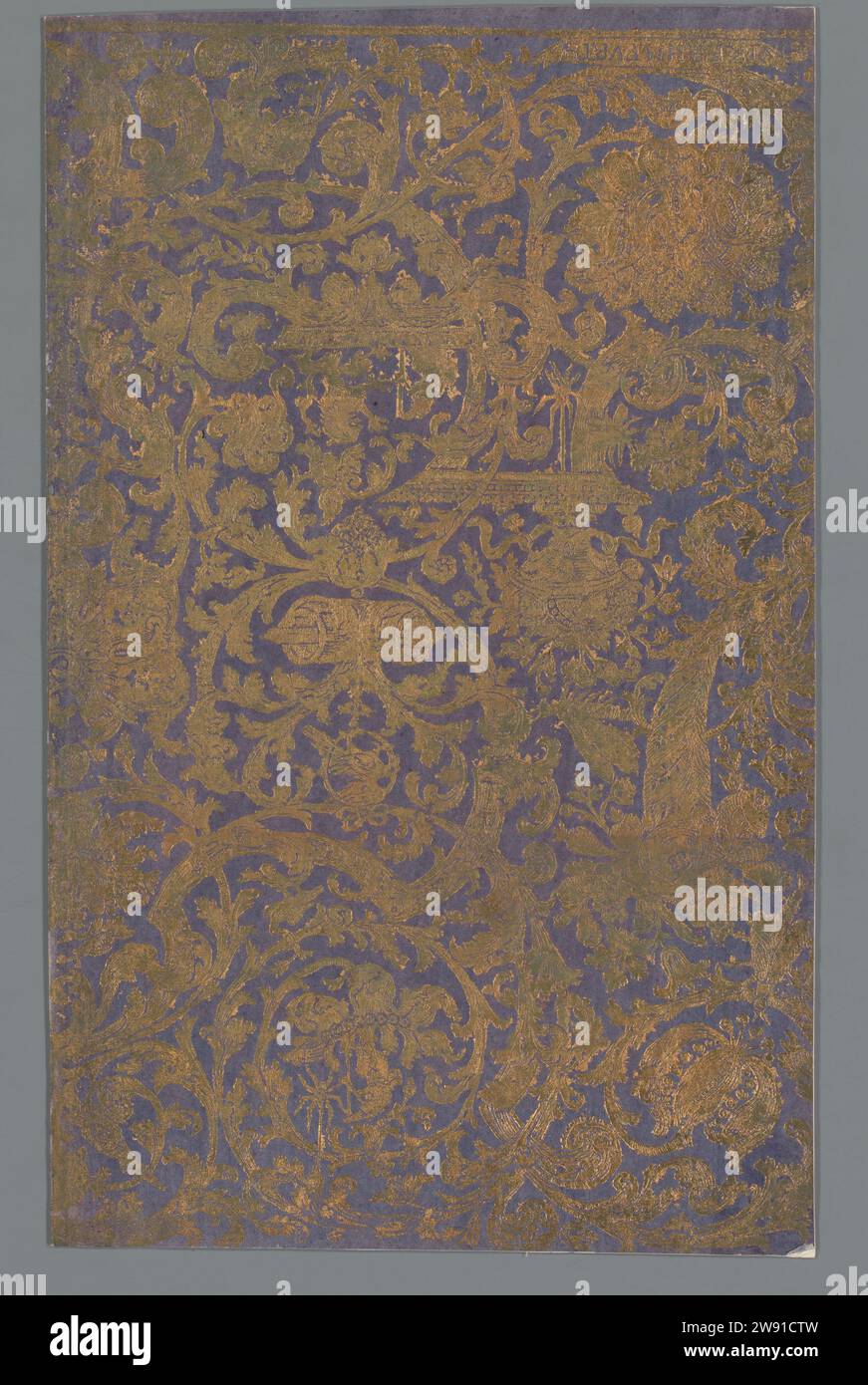 Booklet with brokaat paper cover, Georg Popp, 1710 - 1735 brocade paper ...