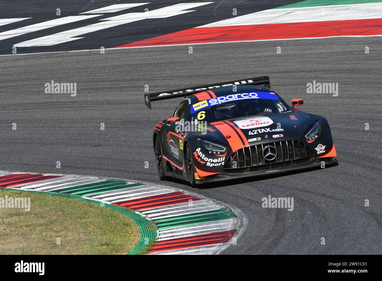 Scarperia, 29 September 2023: Mercedes Sls Amg of team Akm Motorsport drive by Sandrucci Gustavo ...