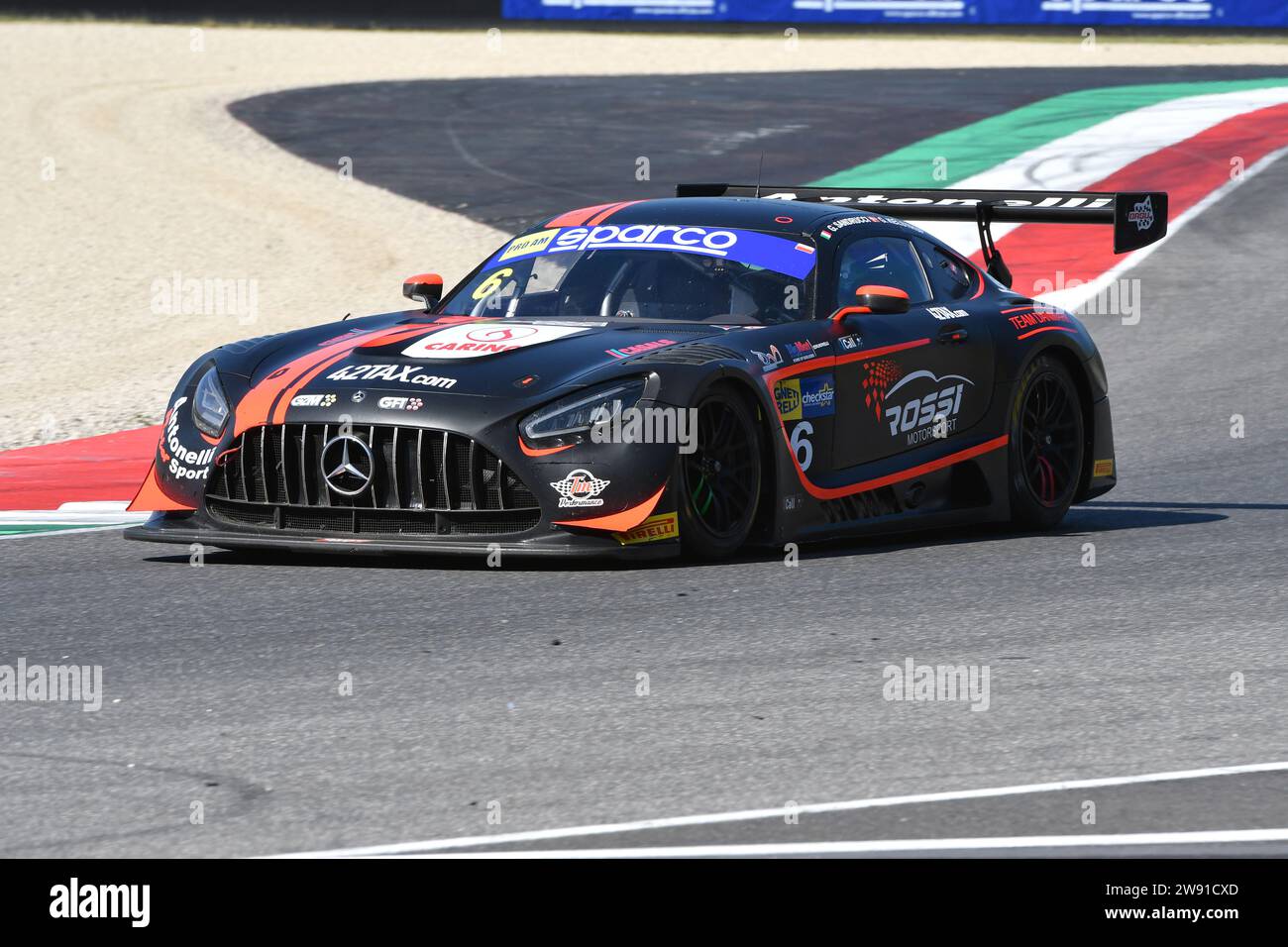Scarperia, 29 September 2023: Mercedes Sls Amg of team Akm Motorsport drive by Sandrucci Gustavo ...