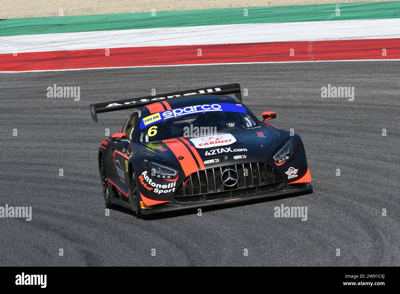 Scarperia, 29 September 2023: Mercedes Sls Amg of team Akm Motorsport drive by Sandrucci Gustavo ...