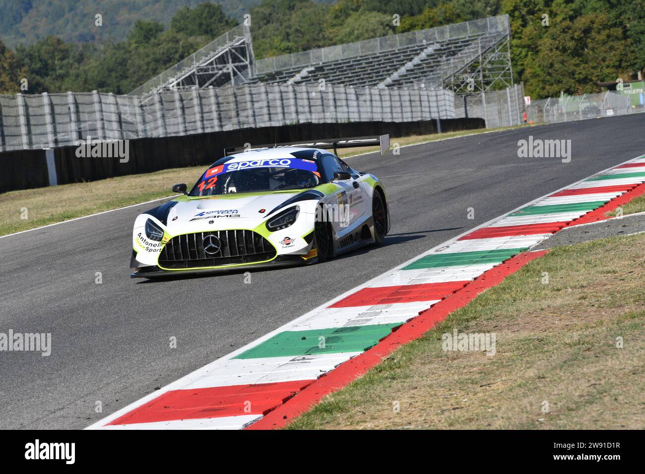 Scarperia, 29 September 2023: Mercedes Sls Amg of team Akm Motorsport drive by Marco Antonelli ...