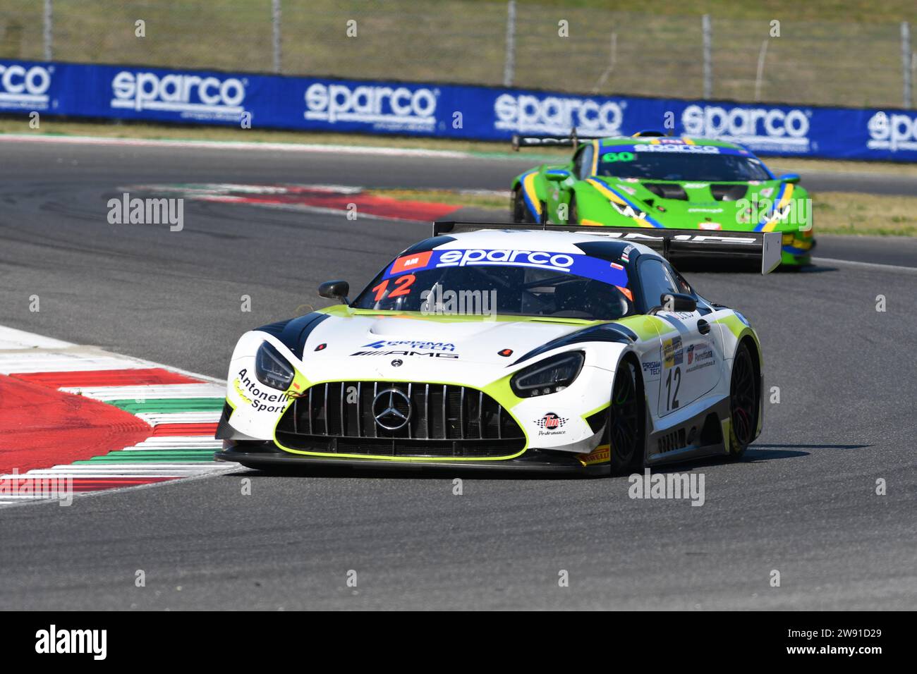 Scarperia, 29 September 2023: Mercedes Sls Amg of team Akm Motorsport drive by Marco Antonelli ...