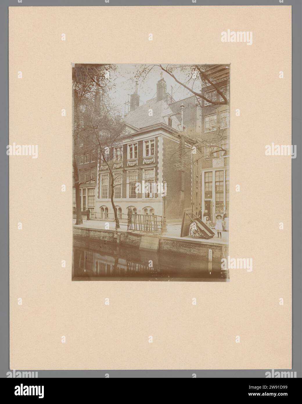 View of the Oudezijds Achterburgwal with the old Spinhuis in Amsterdam ...