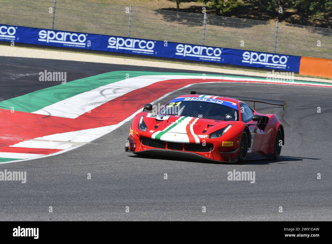 Scarperia, 29 September 2023: Ferrari 488 of team Af Corse drive by ...