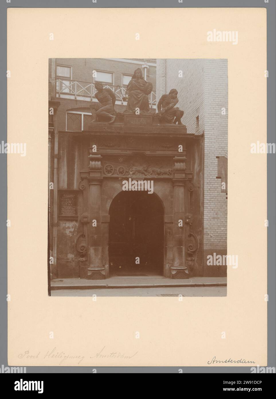 View of the Rasphuispoort on the Heiligenweg in Amsterdam, Anonymous ...