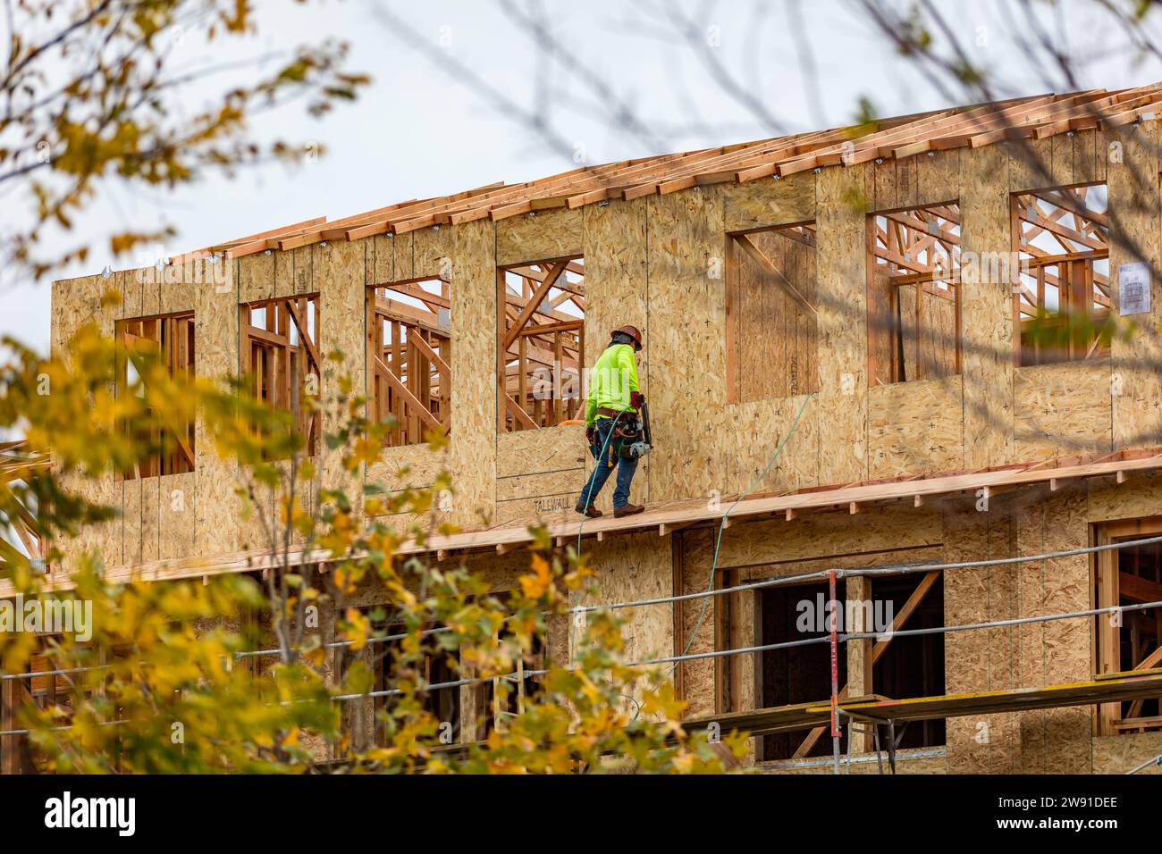 Construction worker welding on site hi-res stock photography and images ...