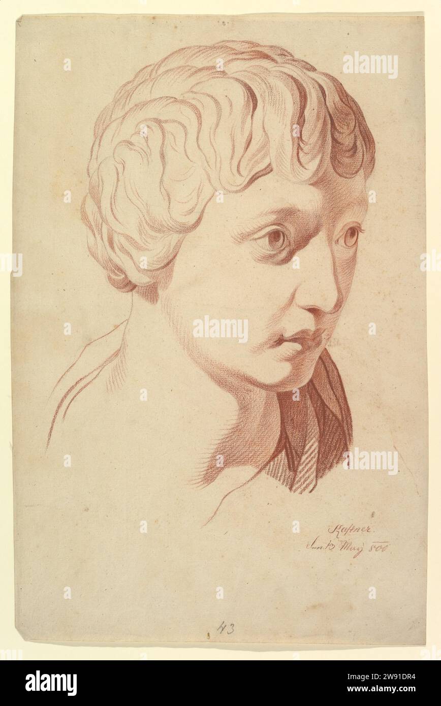 Idealized Head Looking Right, copied after the Antique 1953 by Johann ...