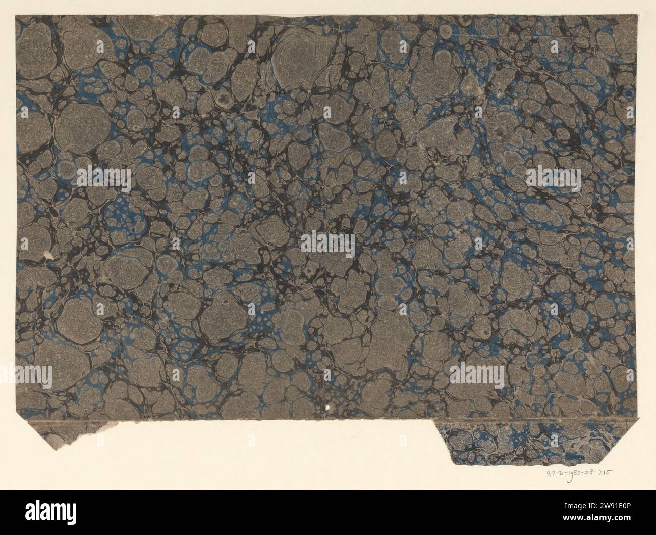 Granite marble in black, blue and gray, anonymous, 1700 - 1900 marbled ...
