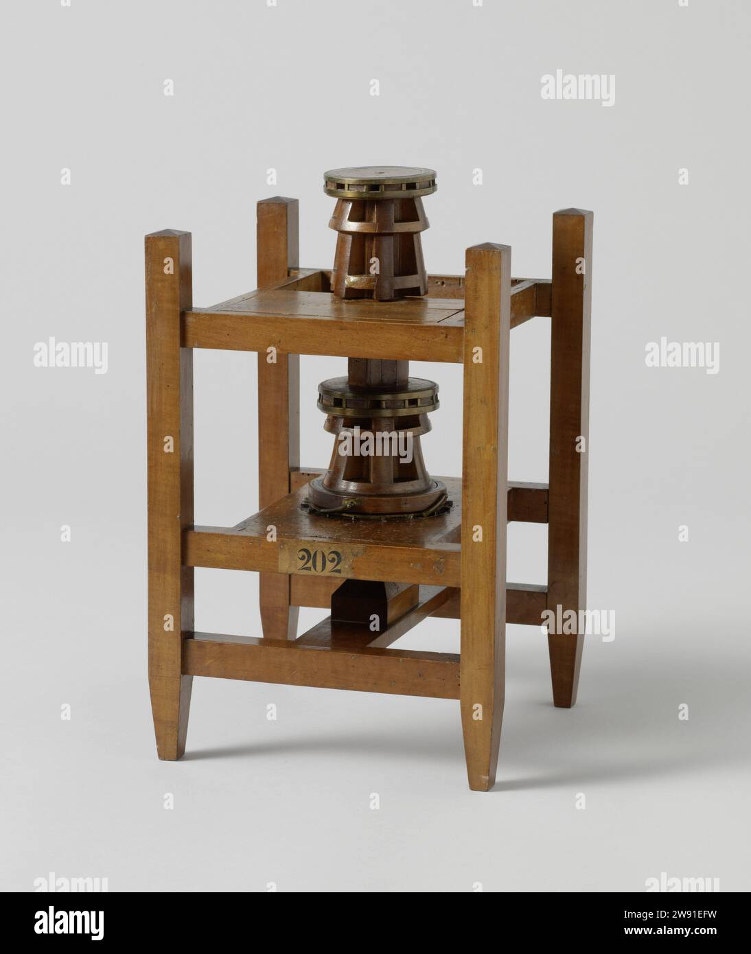 Model of a Double Capstan, anonymous, c. 1800 demonstration model Model ...