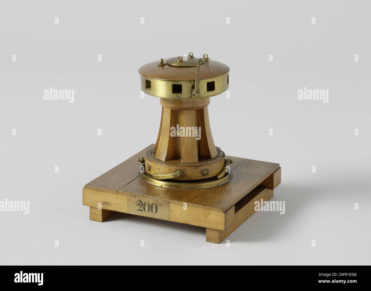 Model of a Capstan with a Winch, Rijkswerf Rotterdam, 1835 ...