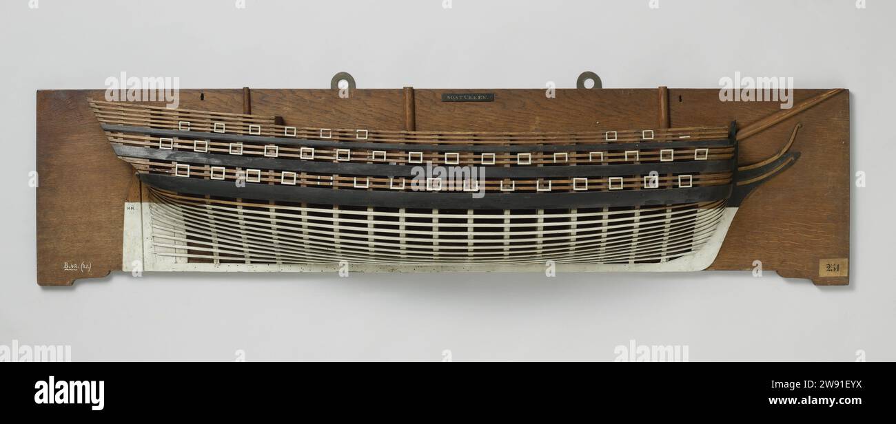 Half Model of an 80-Gun Ship of the Line, anonymous, c. 1780 - c. 1825 ...