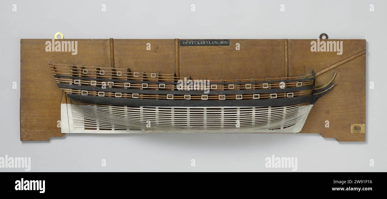 Half Model of a 68-Gun Ship of the Line, anonymous, c. 1750 - c. 1810 ...