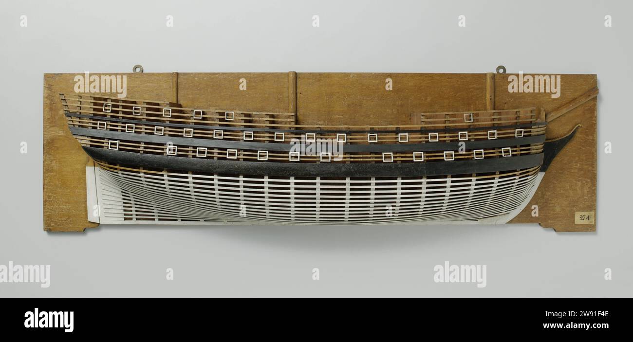 Half Model of an 80-Gun Ship of the Line, anonymous, c. 1790 - c. 1820 ...