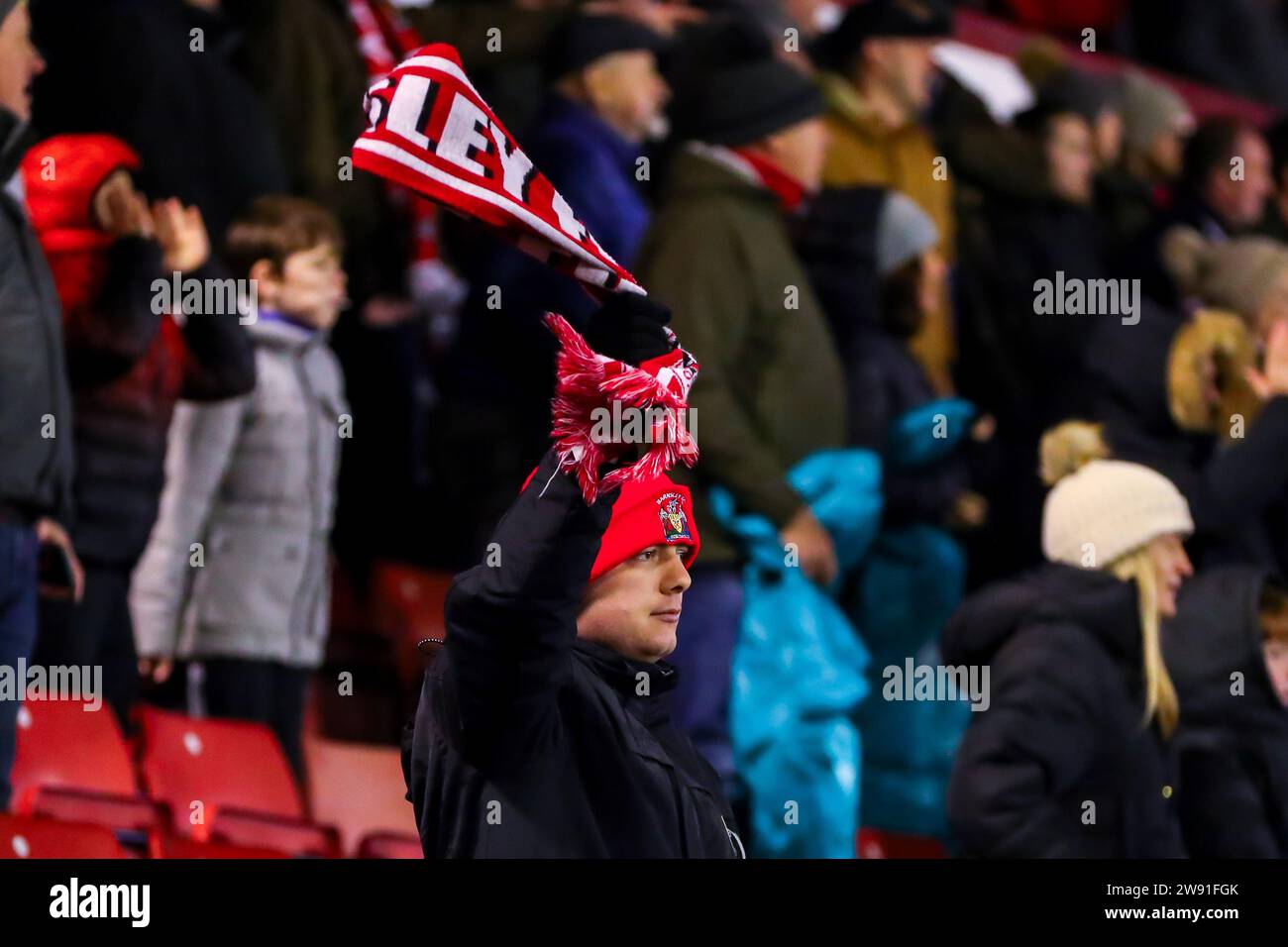Barnsley fans celebrate during the Sky Bet League 1 match Barnsley vs ...