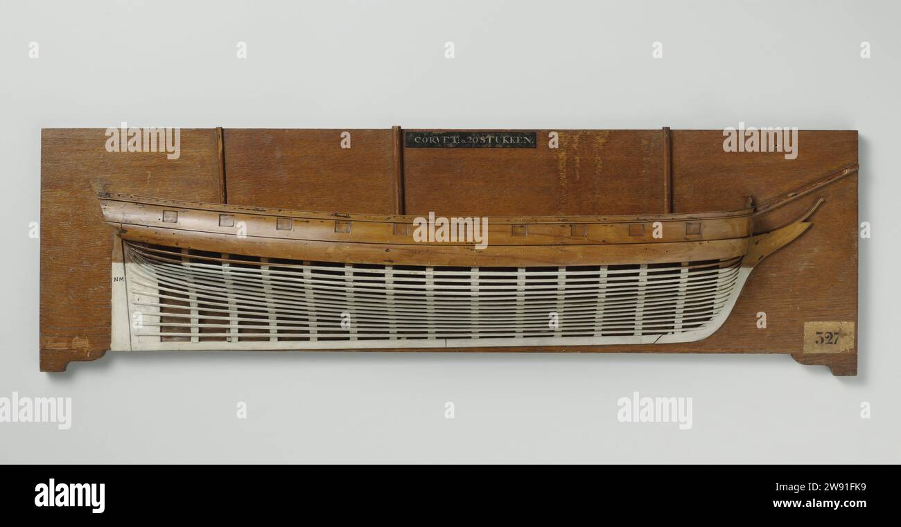 Half Model of a 20-Gun Sloop of War, anonymous, c. 1780 - c. 1820 ship ...