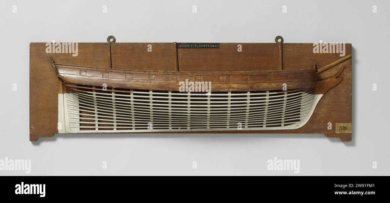 Half Model of a 20-Gun Sloop of War, anonymous, c. 1780 - c. 1820 ship ...