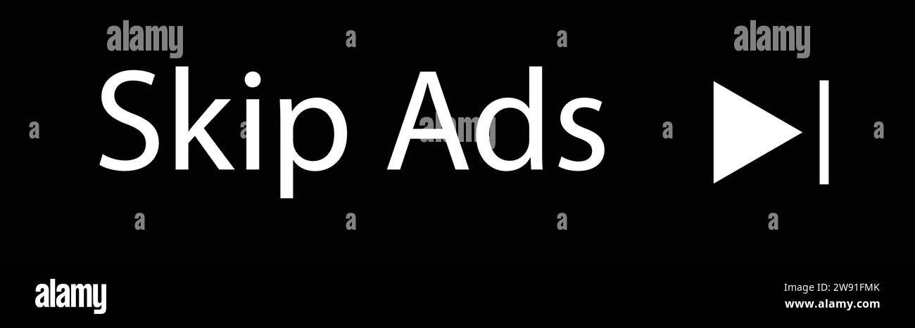 Skip Ad button Black vector | Advertising skip Stock Vector Image & Art ...