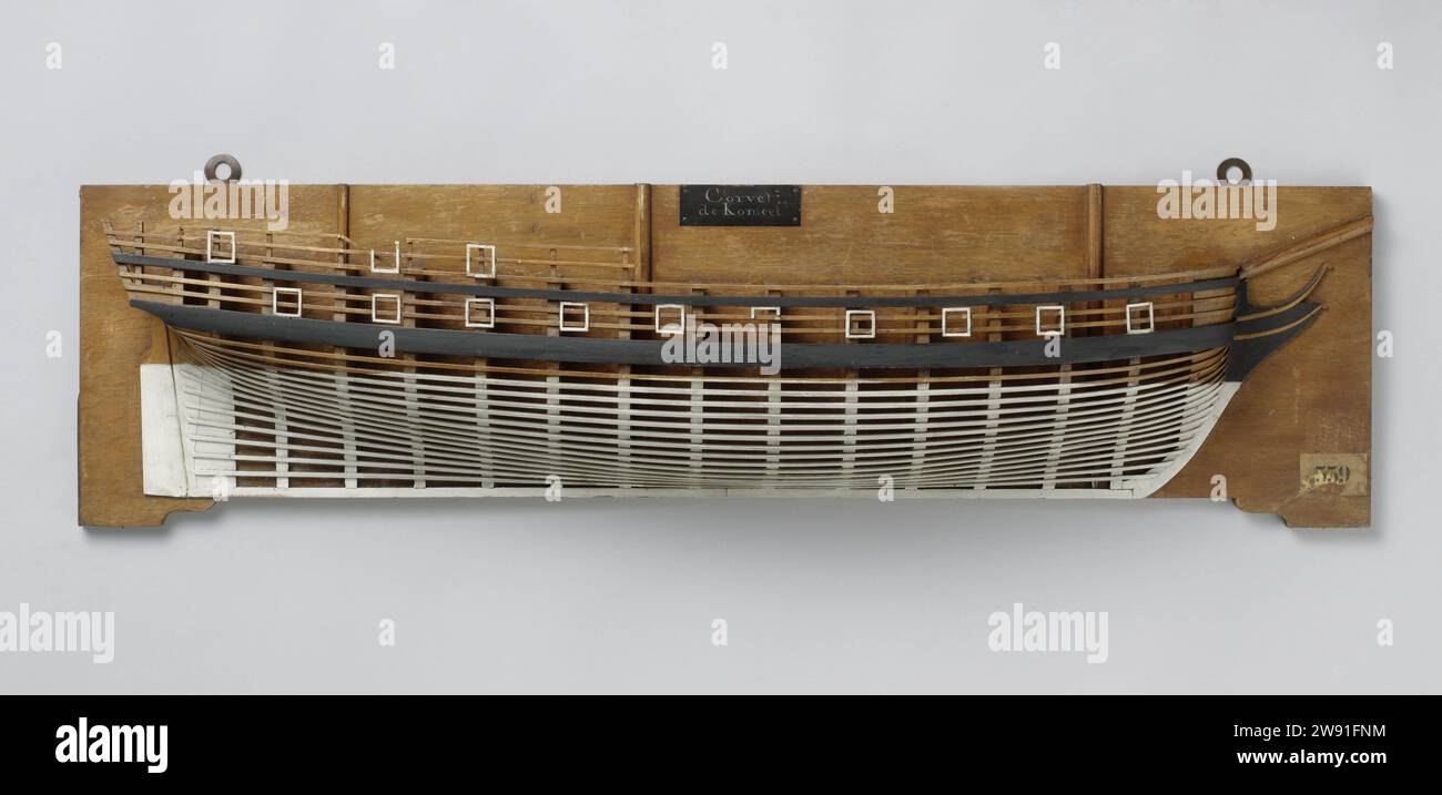 Half Model of a 28-Gun Sloop of War, anonymous, c. 1819 ship model ...