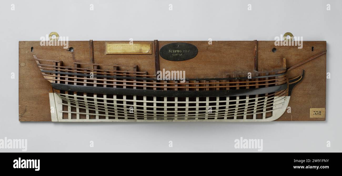 Half Model of a 22-Gun Sloop of War, anonymous, before 1781 ship model ...