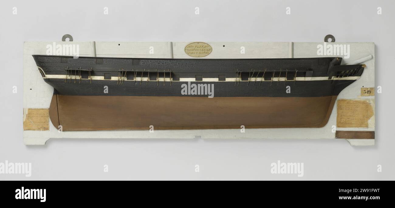 Half Model of a 26-Gun Sloop of War, anonymous, c. 1843 ship model ...