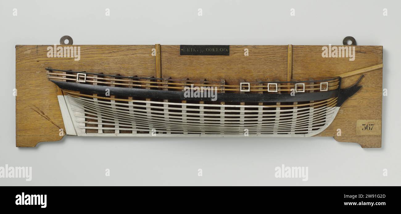 Half Model of an 18-Gun Brig, anonymous, c. 1816 ship model. half model ...