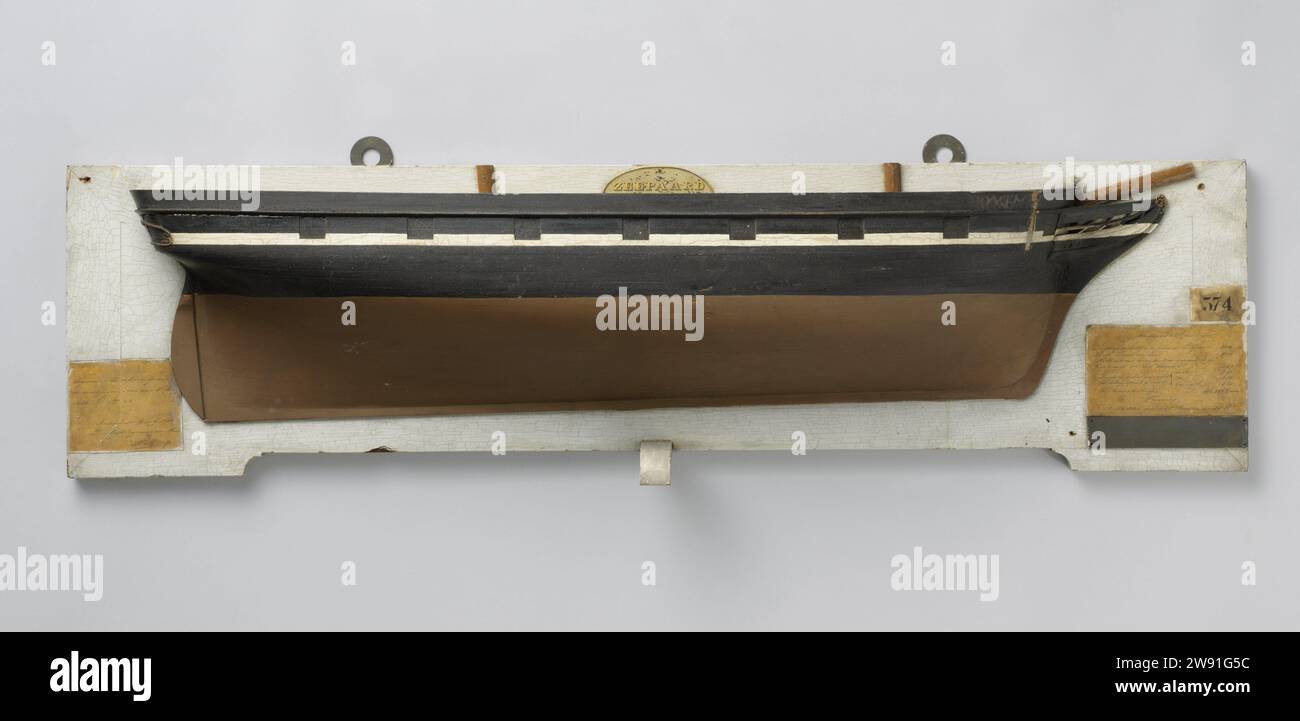Half Model of A 12-Gun Brig, Rijkswerf Amsterdam (Possible), c. 1846 ...