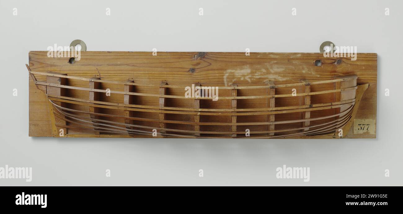 Half Model of a 6-Gun Brig, anonymous, 1750 - 1820 ship model. half ...