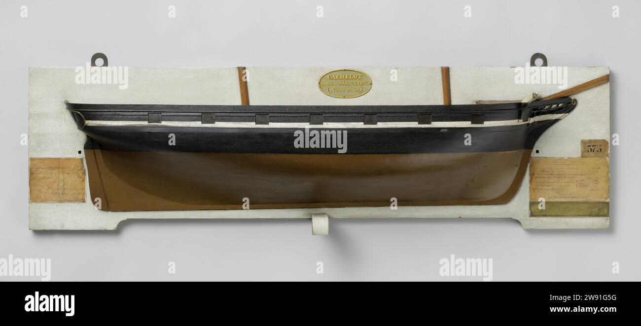 Half model of A 12-Gun Brig, Rijkswerf Vlissingen, c. 1844 - c. 1846 ...