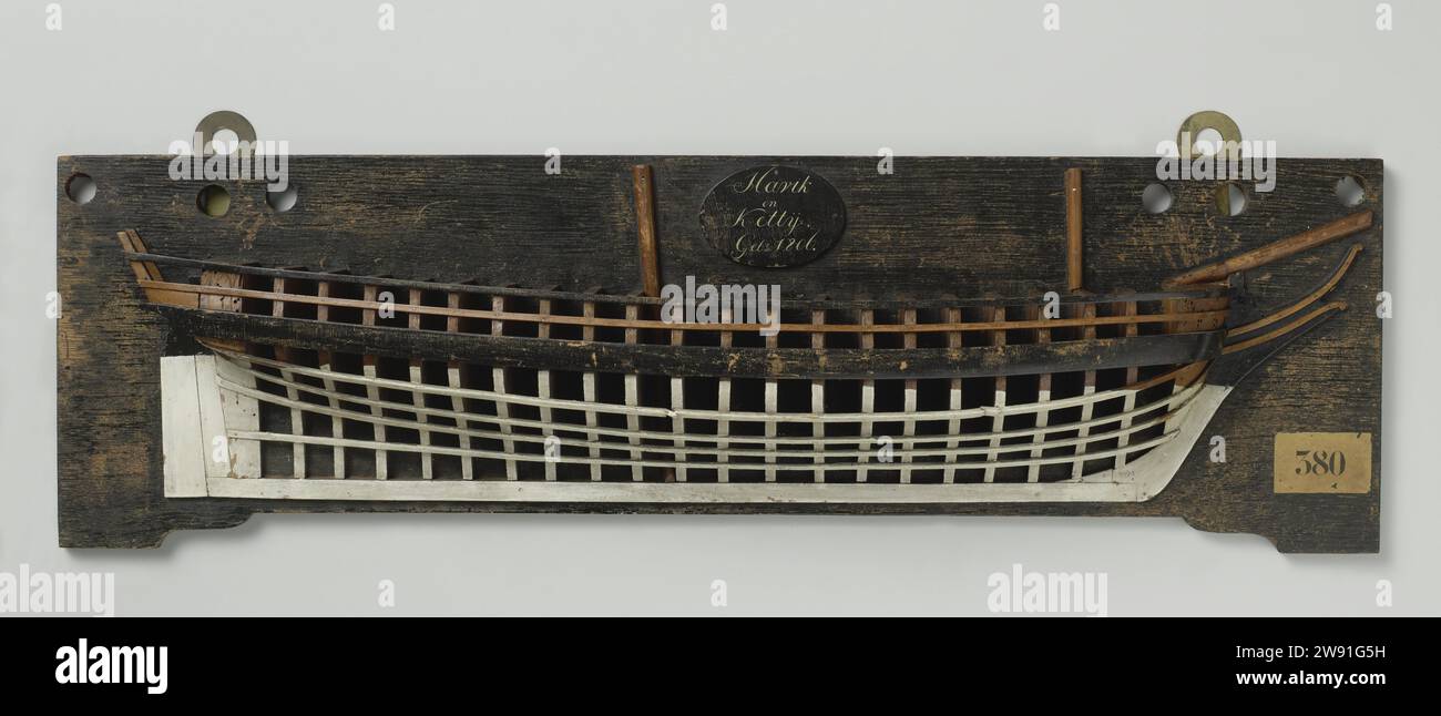 Half Model of a 6-Gun Brig, anonymous, c. 1806 - c. 1807 ship model ...
