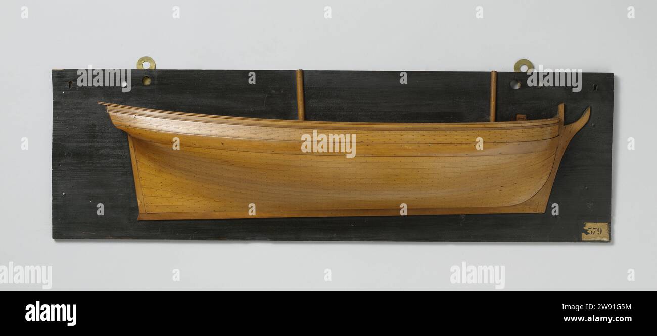 Half Model of a 14-Gun Brig, anonymous, c. 1783 ship model. half model ...