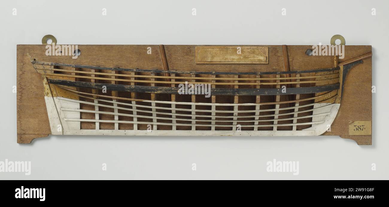 Half Model of a 4-Gun Schooner, anonymous, c. 1780 - c. 1810 ship model ...