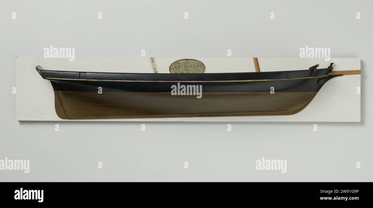 Half Model of a 3-Gun Schooner, anonymous, c. 1843 - c. 1844 ship model ...