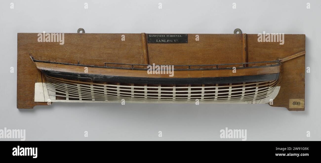 Half Model of a Schooner Gunboat, anonymous, c. 1780 - c. 1820 ship ...