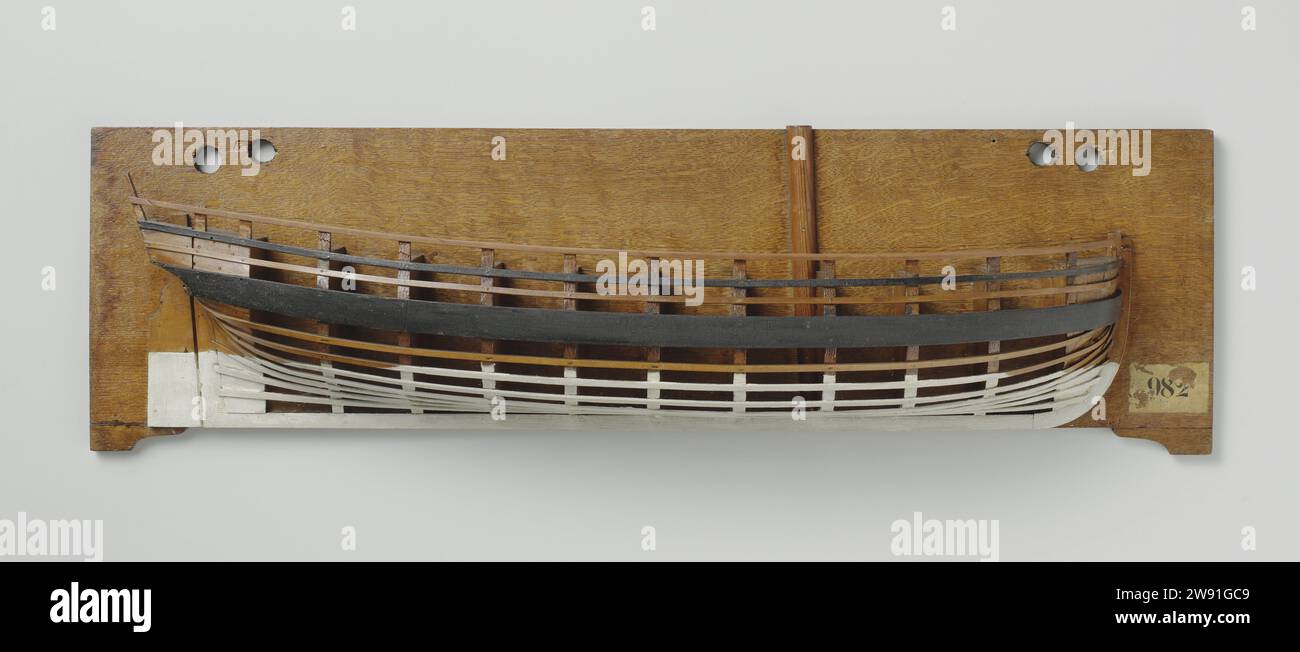 Half Model of a Schooner Gunboat, anonymous, c. 1780 - c. 1820 ship ...